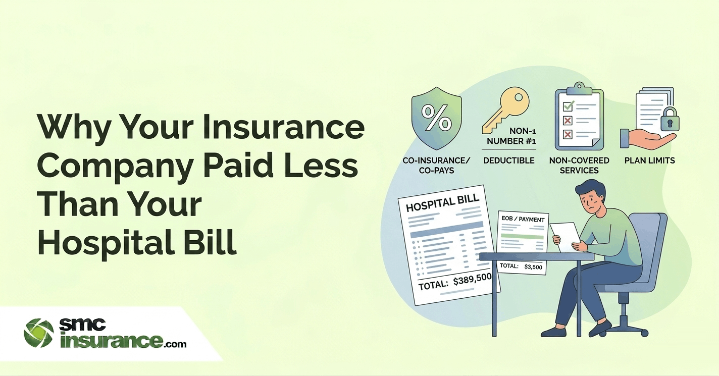 Why Did Insurance Pay Less Than My Hospital Bill? 7 Reasons